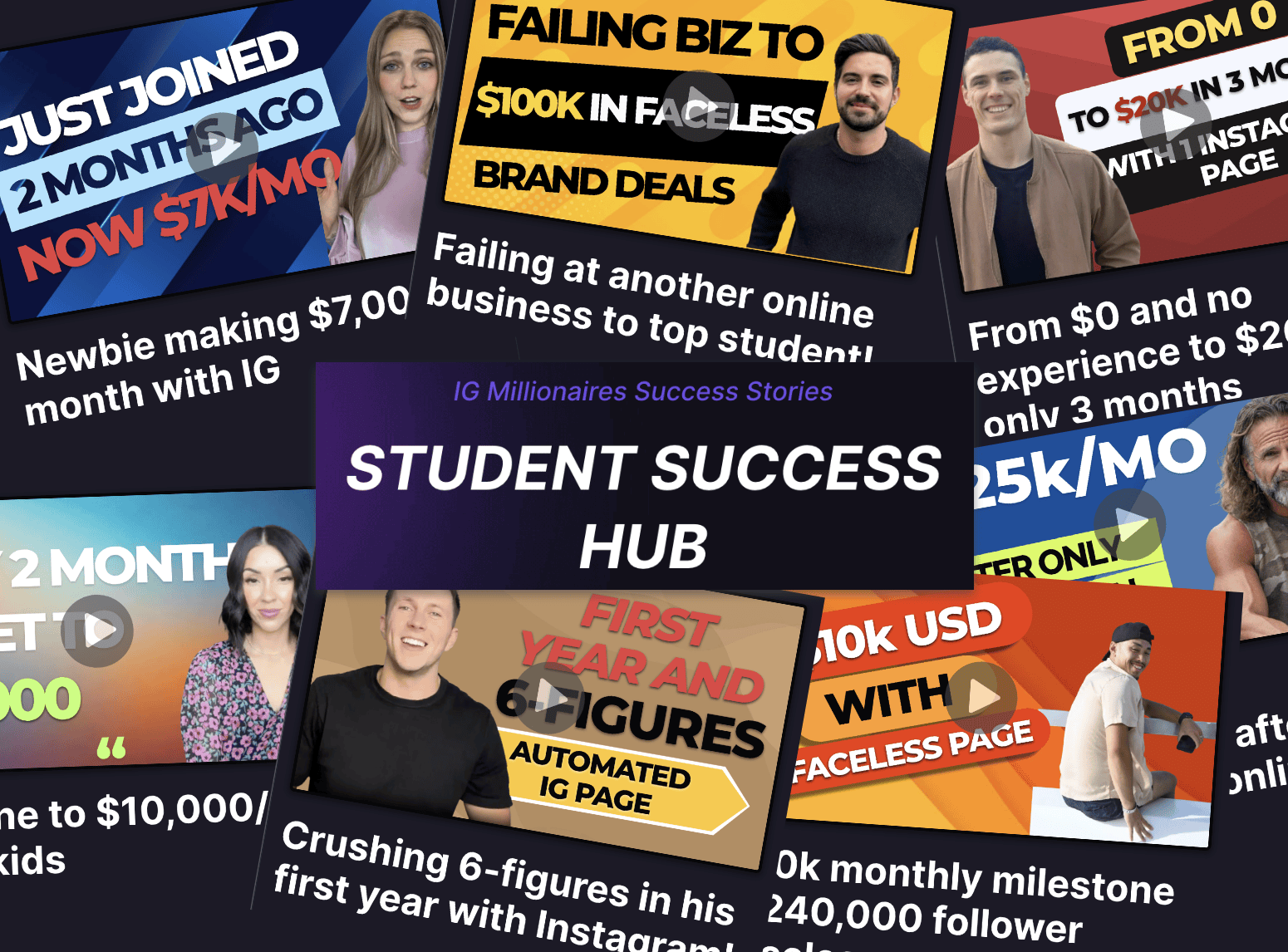 Student Successes - IG Millionaires